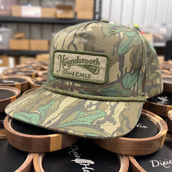 Original Greenleaf Camo Rope Hat – Snapback Hunting Cap – Houndstooth ...